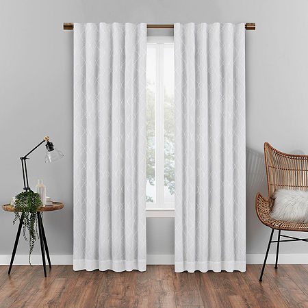 Click here for Eclipse Nora Geometric Embroidery Rod Pocket Back... prices