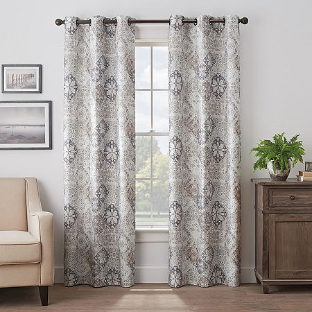 Click here for Eclipse Martina Medallion Grommet Top 100 Blackout... prices