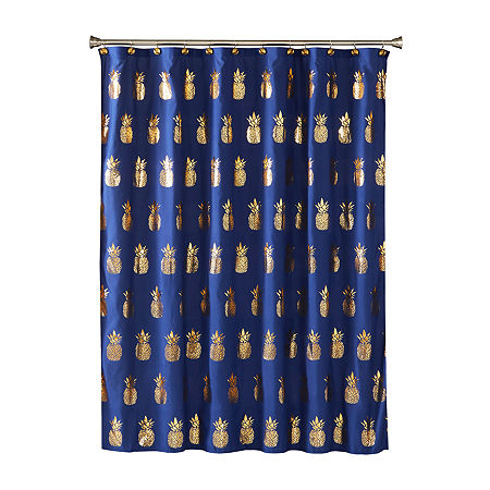 Click here for Saturday Knight Gilded Pineapple Shower Curtain  O... prices