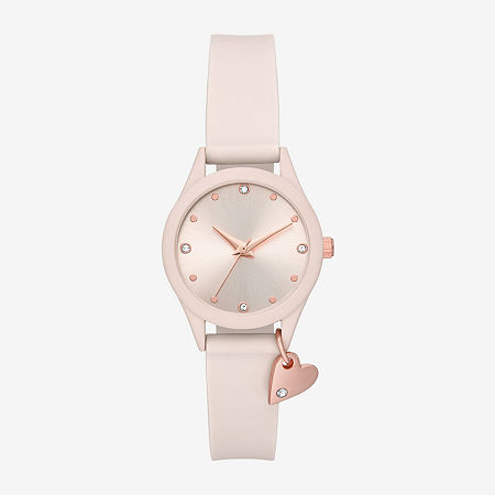 Click here for Womens Crystal Accent Pink Strap Watch Fmdjo292  O... prices