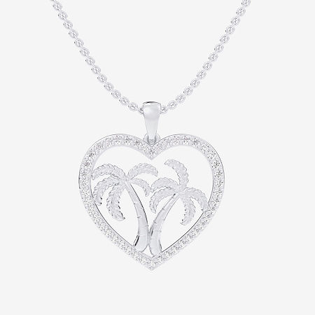 Click here for Palm Tree (G-H / Si1-Si2) Womens 1/3 CT. T.W. Lab... prices