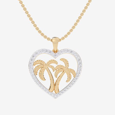 Click here for Palm Tree (G-H / Si1-Si2) Womens 1/3 CT. T.W. Lab... prices