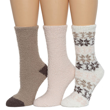 Click here for Cuddl Duds Cozy Gift Set Womens 3 Pair Crew Socks... prices