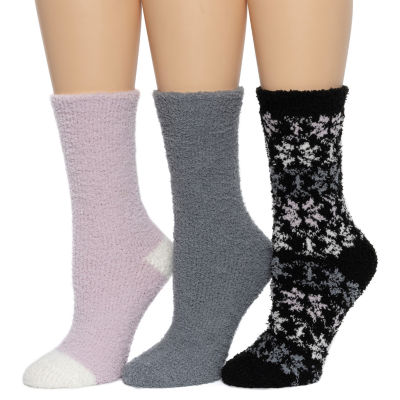 Cuddl Duds Cozy Gift Set Womens 3 Pair Crew Socks - JCPenney