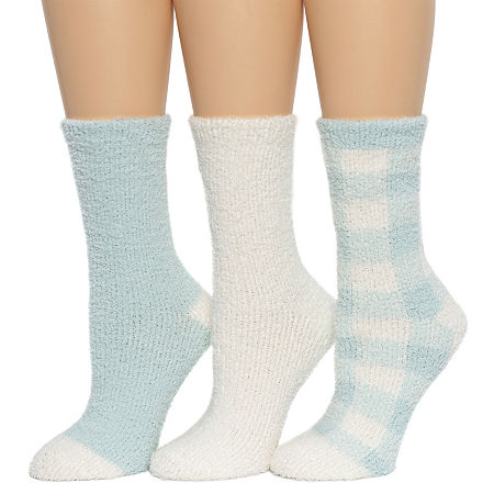 Click here for Cuddl Duds Cozy Gift Set Womens 3 Pair Crew Socks... prices