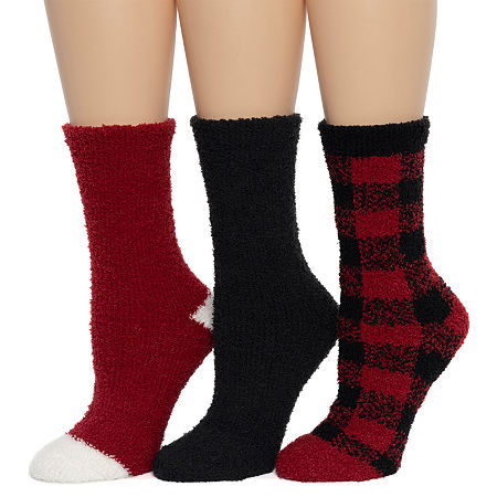 Click here for Cuddl Duds Cozy Gift Set Womens 3 Pair Crew Socks... prices