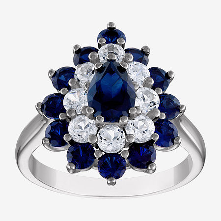 Click here for Womens Lab Created Blue Sapphire Sterling Silver P... prices