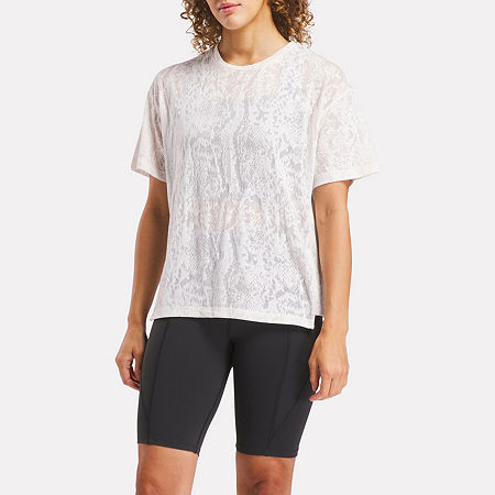 Click here for Reebok Womens Crew Neck Burnout Short Sleeve T-Shi... prices