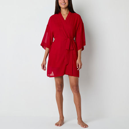 Click here for Ambrielle Chiffon Womens Long Sleeve Knee Length R... prices