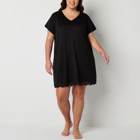 Click here for Ambrielle Womens Plus Short Sleeve V Neck Nightshi... prices