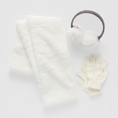 Capelli of N.Y. Big Girls 3-pc. Cold Weather Set, Color: Ivory - JCPenney