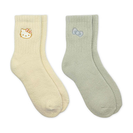 Click here for Supersoft Womens 2 Pair Hello Kitty Crew Socks  9-... prices