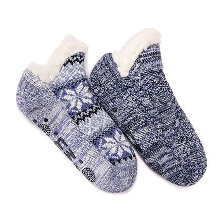 Click here for Muk Luks Womens 2 Pair Slipper Socks  Small-medium... prices