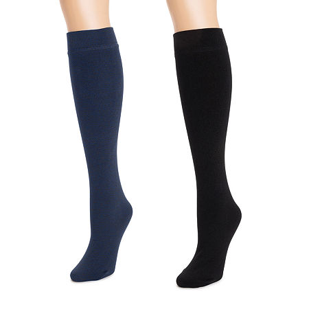 Click here for Muk Luks 2-pc. Knee Highs  Small-medium  Black prices