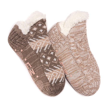 Click here for Muk Luks Womens 2 Pair Slipper Socks  Small-medium... prices