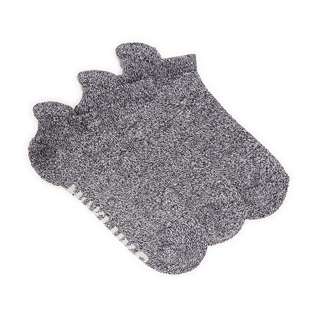 Muk Luks Womens 3 Pack Nylon Compression Ankle Socks - Black