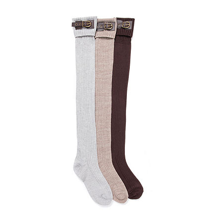 Click here for Muk Luks Womens Multi-Pack 3 Pair Boot Socks  One... prices