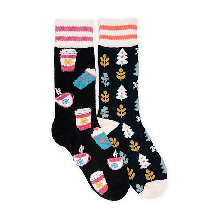 Click here for Muk Luks Womens Novelty Cozy Lounge Socks 2 Pack -... prices