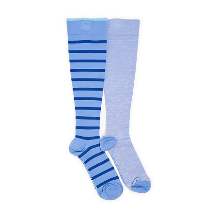 Click here for Muk Luks Womens 2 Pair Pack Nylon Compression Knee... prices