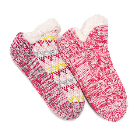 Click here for Muk Luks Womens 2 Pair Slipper Socks  Large-x-larg... prices