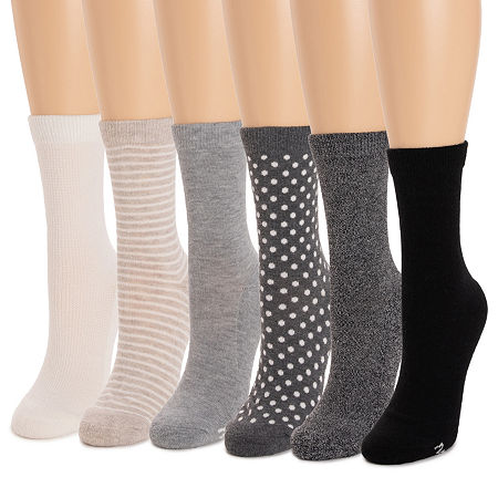 Muk Luks Womens 6" Dream step Crew - Dark neutral