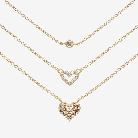 Click here for Mixit Womens Cubic Zirconia Hypoallergenic 3-pc. N... prices