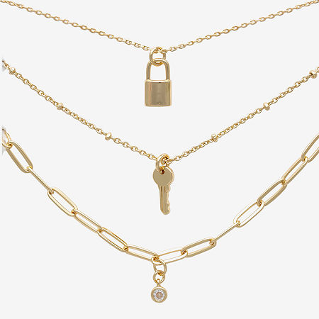 Click here for Mixit Womens Glass Hypoallergenic 3-pc. Necklace S... prices