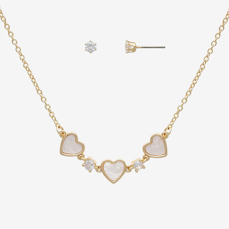 Click here for Mixit Womens Glass Hypoallergenic 2-pc. Jewelry Se... prices