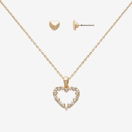 Click here for Mixit Womens Glass Hypoallergenic 2-pc. Jewelry Se... prices