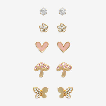 Click here for Mixit Womens Glass Hypoallergenic 6 Pair Earring S... prices