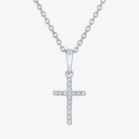 Click here for Diamond Accent Cross (G-H Si2-I1) Womens Diamond A... prices
