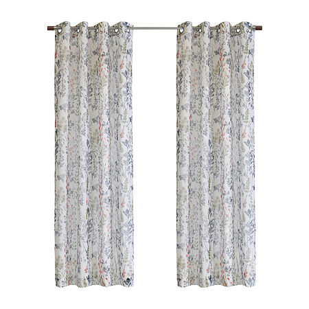 Click here for Audrey Grommet Top Sheer Single Curtain Panel  One... prices