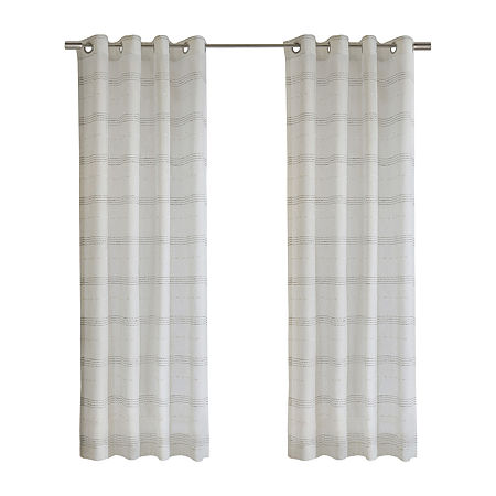 Click here for Jasper Grommet Top Sheer Single Curtain Panel  One... prices