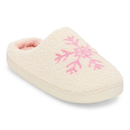 Click here for Olivia Miller Holiday Snowflake Womens Slip-On Sli... prices