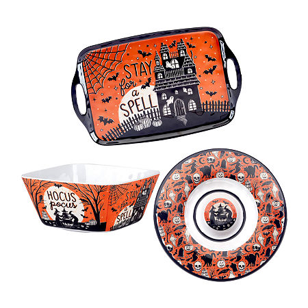 Certified International Hocus Pocus Melamine 3 Pc. Serving Set - Micscellan