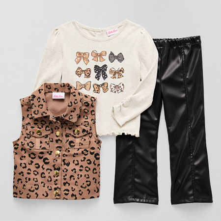 Click here for Little Lass Toddler Girls 3-pc. Pant Set  3t  Beig... prices