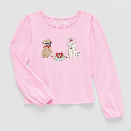 Click here for Thereabouts Little Girls Round Neck Long Sleeve Re... prices