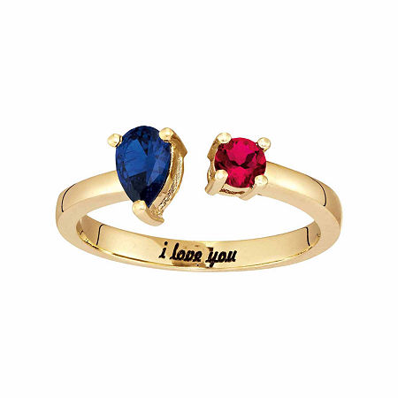 Click here for Personalized Simulated Birthstones Sweetheart Coup... prices