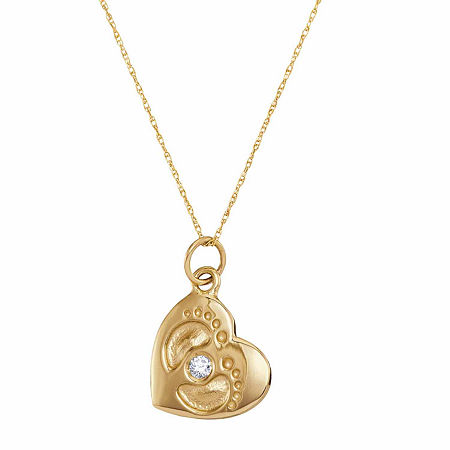 Click here for Personalized Genuine Birthstone Footprint Heart Pe... prices
