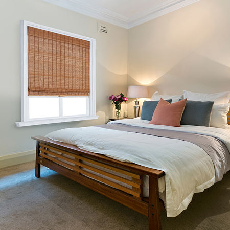 Click here for Bria Bamboo Cordless Light-Filtering Roman Shade... prices