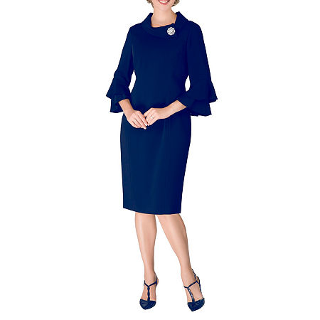 Click here for Giovanna Signature 3/4 Sleeve Shift Dress - Plus... prices