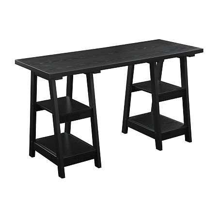 Click here for Designs 2 Go Double Trestle Desk  One Size  Black prices