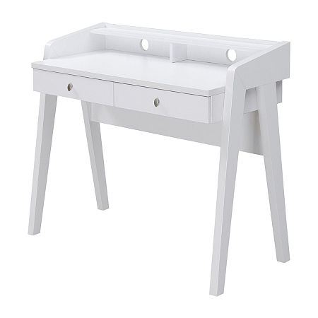 Click here for Newport Deluxe 2-Drawer Desk  One Size  White prices