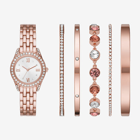 Click here for Ladies Sets Womens Crystal Accent Rose Goldtone 6-... prices