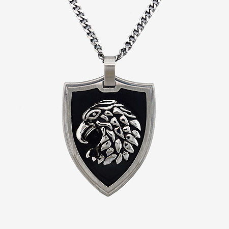 Click here for Eagle Mens Stainless Steel 24 Inch Pendant Necklac... prices