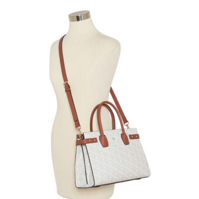 Liz Claiborne Carey Satchel, Color: Gray Monogram - JCPenney