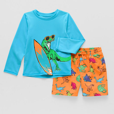Click here for Okie Dokie Dino Toddler & Little Boys 2-pc. Rash G... prices