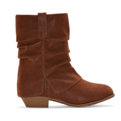 Thereabouts Little & Big Kid Girls Sloan Flat Heel Slouch Boots, Color ...