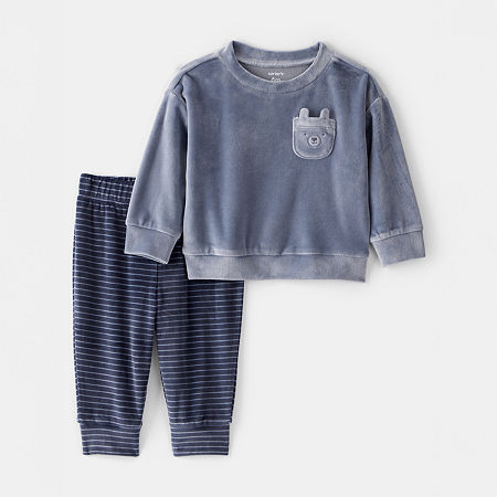 Click here for Carters Baby Boys 2-Piece Bear Velour Sweatshirt a... prices