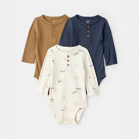 Click here for Carters Baby Boys Round Neck Long Sleeve 3-pc. Bod... prices